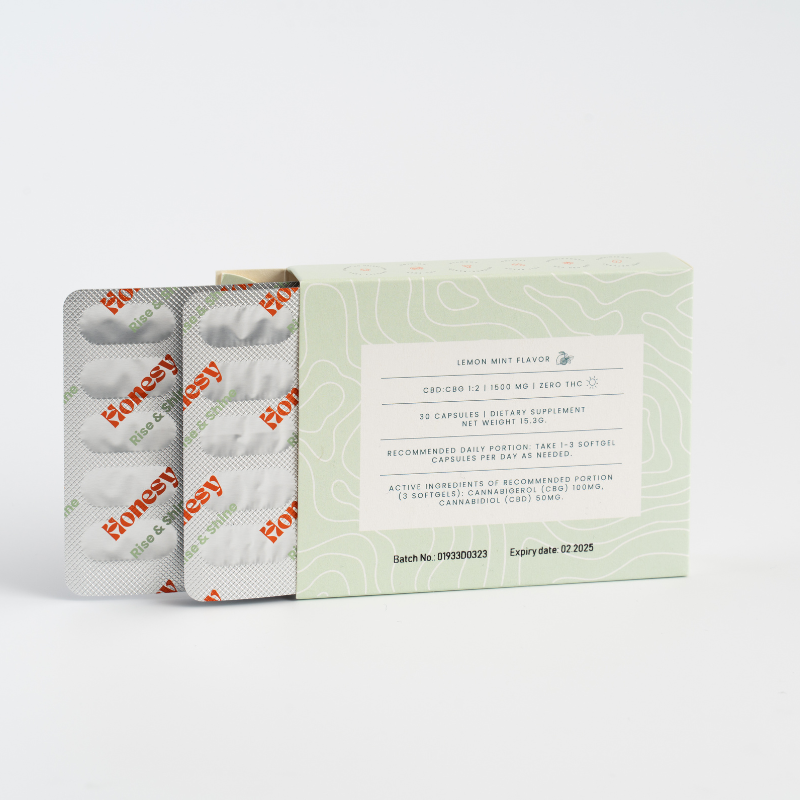 Buy CBD Softgel Capsules for Energy & Focus | Honesy